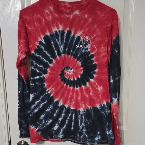 Simply Southern | Tops | Simply Southern Kids Spiral Tiedye Long Sleeve ...